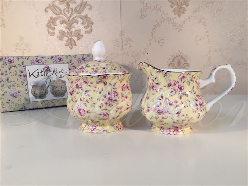 Cukiernica i Mlecznik Katie Alice kwiaty/żółty pastel - ALDECOR - sklep ...